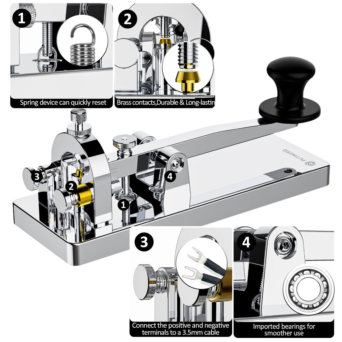 Morse Telegraph Key - PUTIKEEG